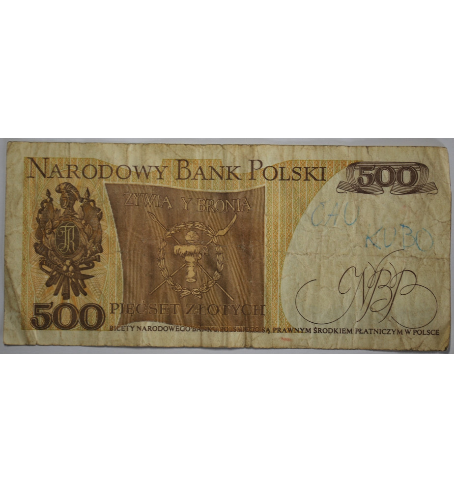 Polsko 500 Zlotych 1982